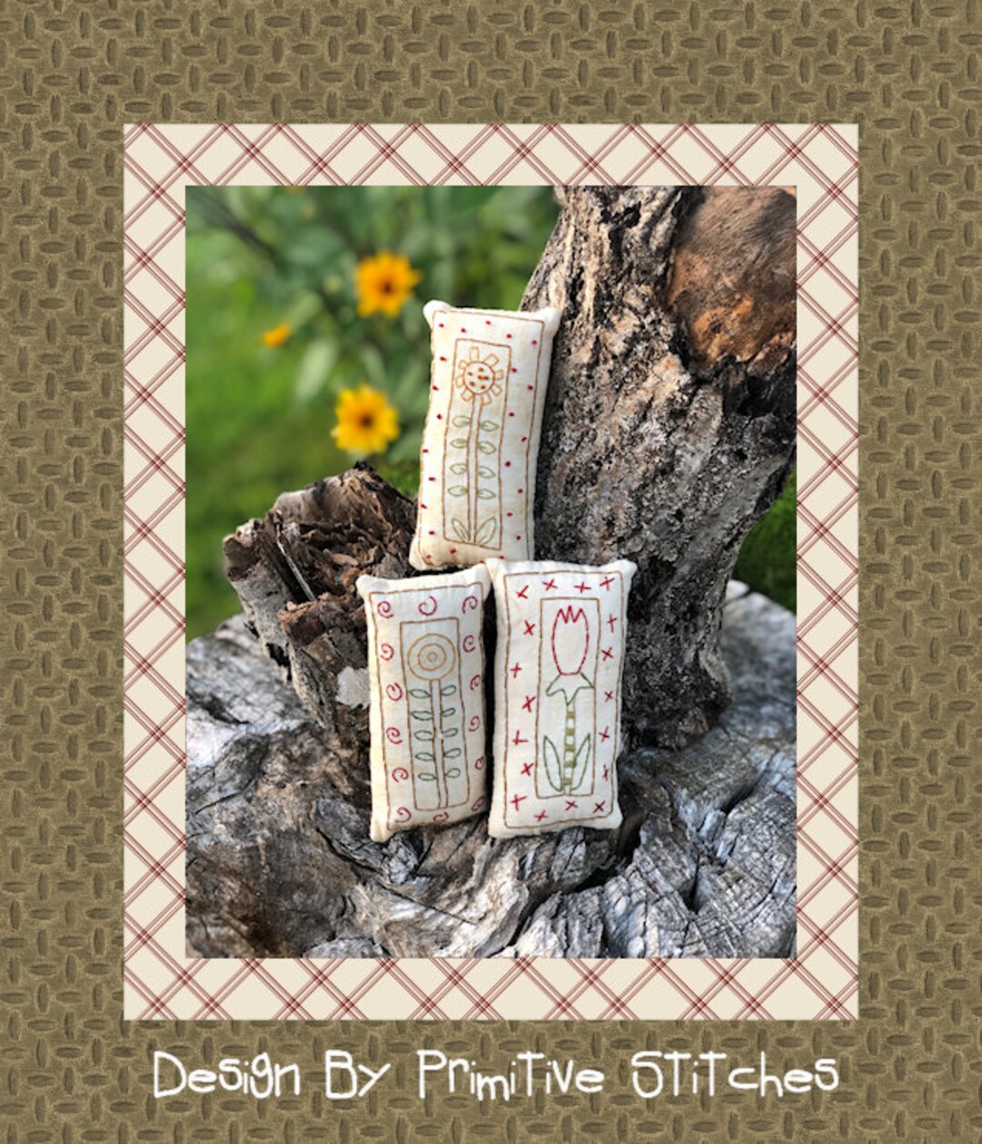 Prim Spring Floral Bowl Filler 1-primitive Stitchery E-PATTERN-INSTANT ...