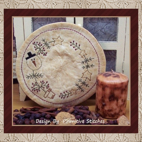 Primitive Candle Mat - Etsy