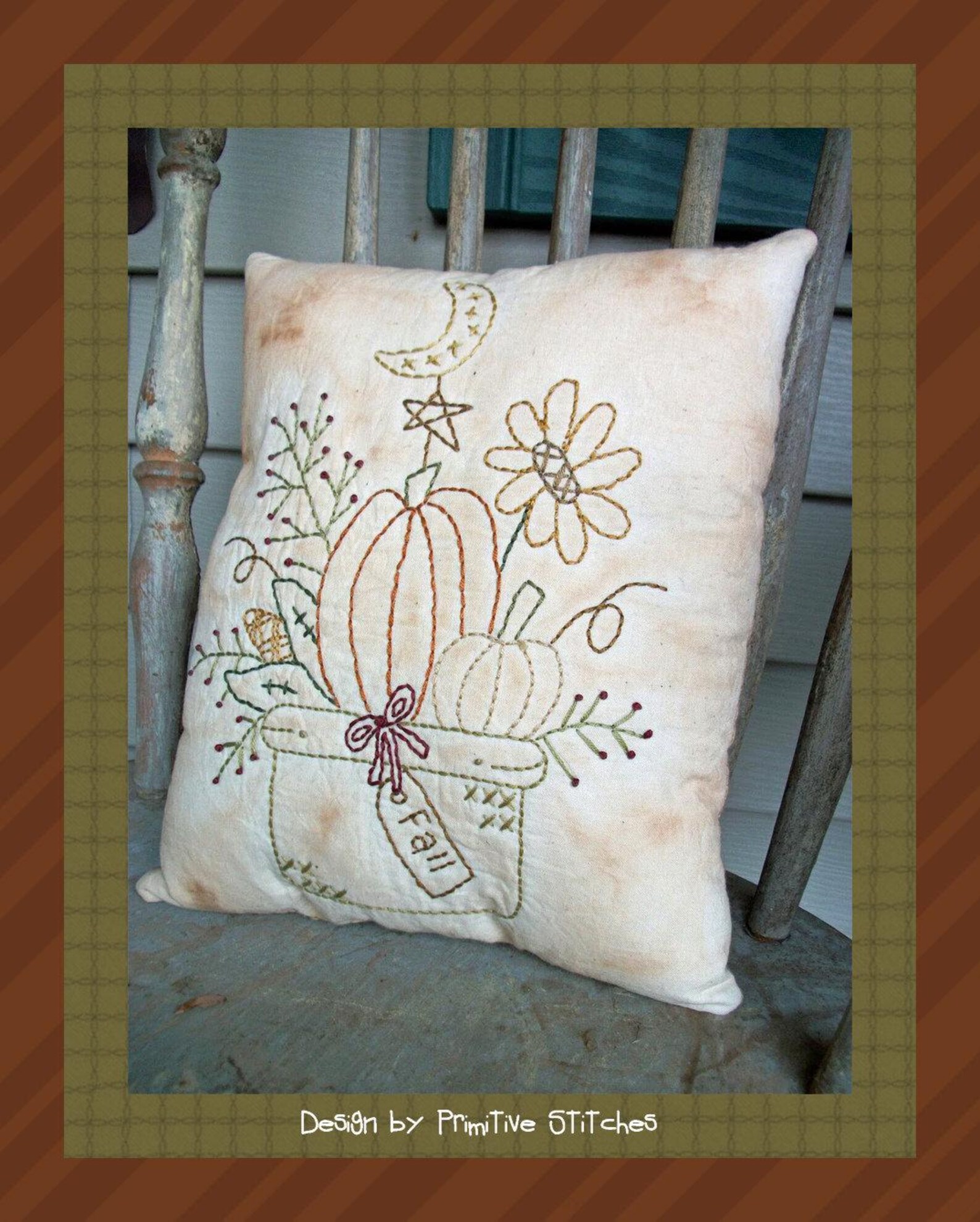 Fall Plantings-primitive Stitchery E-PATTERN by Primitive Stitches ...