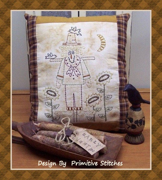 Sunflower Fields-primitive Stitchery E-PATTERN by Primitive | Etsy