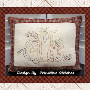 Fall Gathering-primitive Stitchery E-PATTERN by Primitive Stitches ...