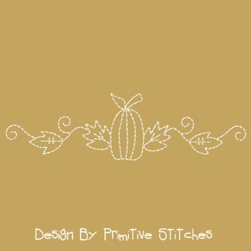 MACHINE EMBROIDERY Redwork-fall Stippling5 Piece-add on | Etsy