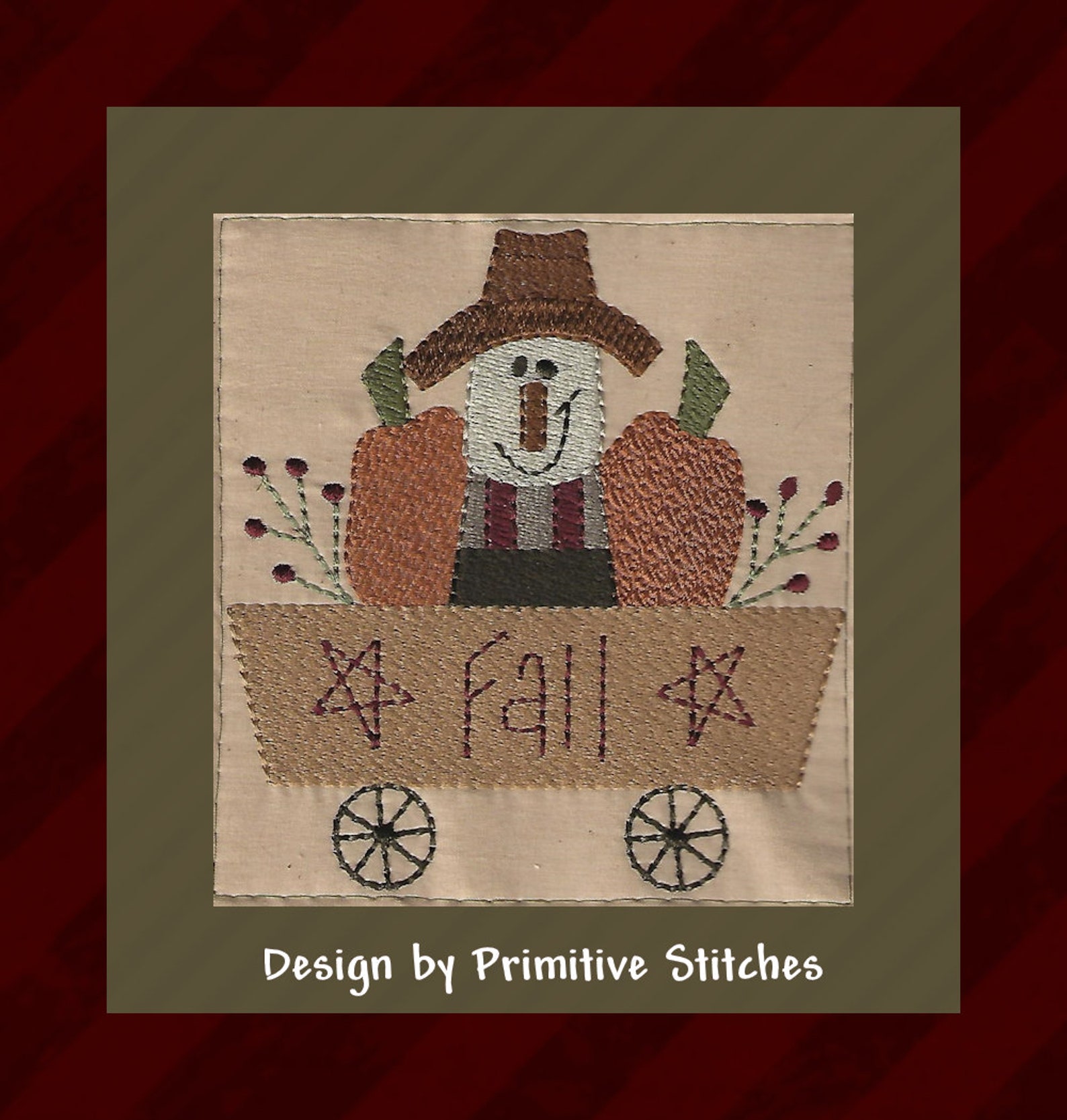 MACHINE Embroidery-fall Cart-fill 5x7-instant Download - Etsy