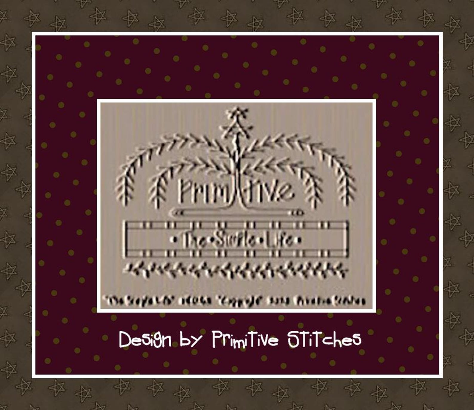 New-the Simple Life-primitive Stitchery E-PATTERN by Primitive Stitches ...