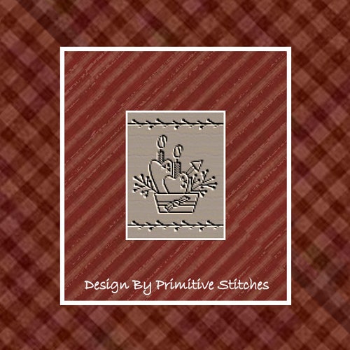 Spring Sampler-primitive Stitchery Pattern E-pattern-instant | Etsy