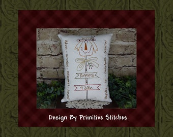 Primitive E Pattern - Etsy