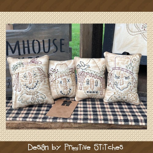 Spring Sampler-primitive Stitchery Pattern E-pattern-instant | Etsy