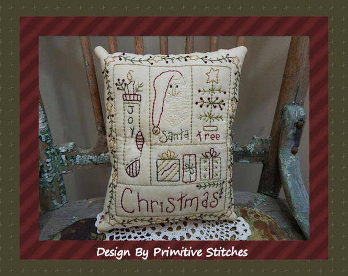 Christmas Samplerprimitive Stitchery E-PATTERN by Primitive Stitches ...