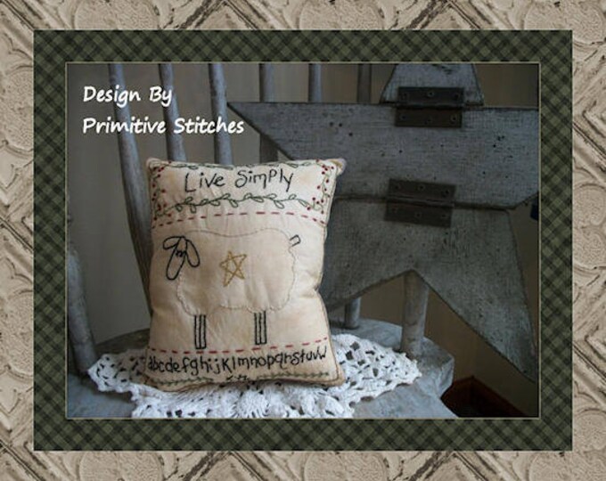 Live Simply-primitive Stitchery E-PATTERN-INSTANT DOWNLOAD - Etsy