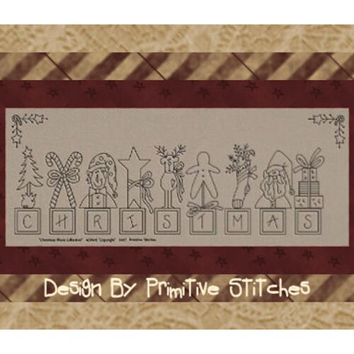 Christmas Samplerprimitive Stitchery E-PATTERN by Primitive | Etsy