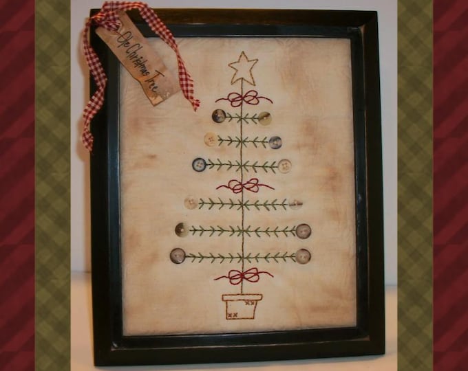 The Button Tree-primitive Stitchery E-pattern-instand Download - Etsy