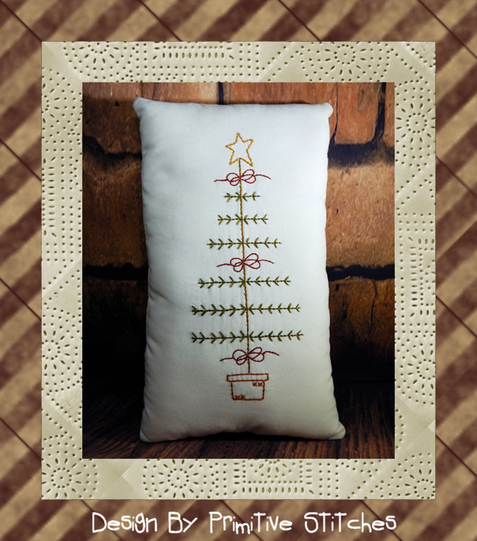 The Button Tree-primitive Stitchery E-pattern-instant Download - Etsy