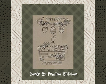 Easter Embroidery Bundle 1...9 Primitive Stitchery Epattern - Etsy