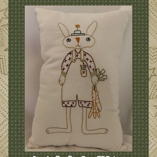Mr. Easter-bunny-primitive Stitchery E-PATTERN-INSTANT - Etsy