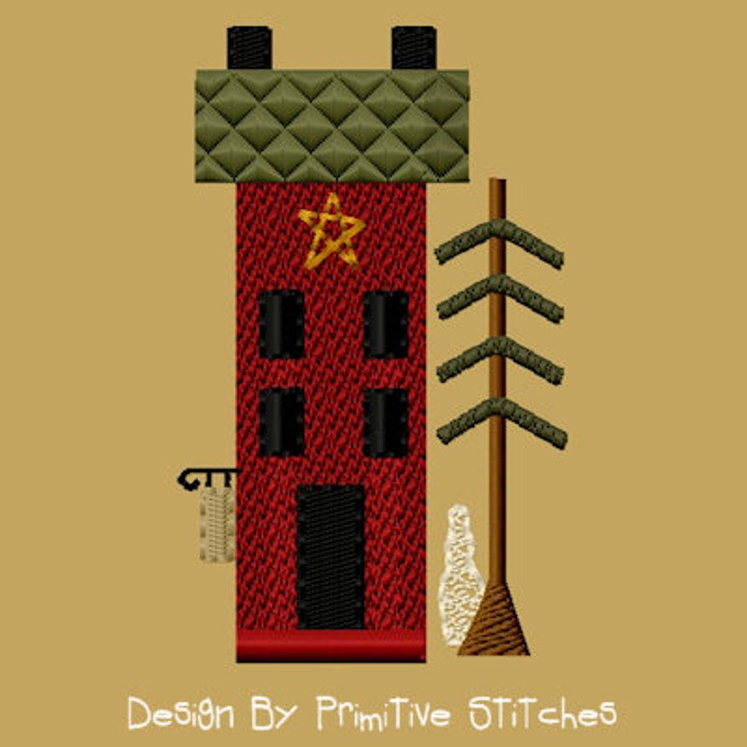 MACHINE Embroidery-winter Saltbox House 1-4x4-instant Download - Etsy