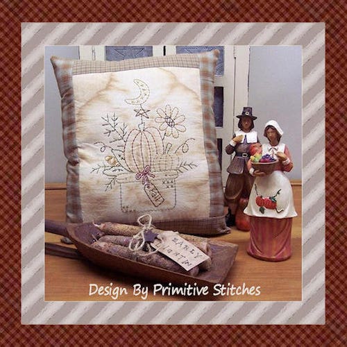 Spring Sampler-primitive Stitchery Pattern E-pattern-instant - Etsy