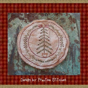 My Christmas Tree Candle Mat by Primitive Stitches-primitive Stitchery ...