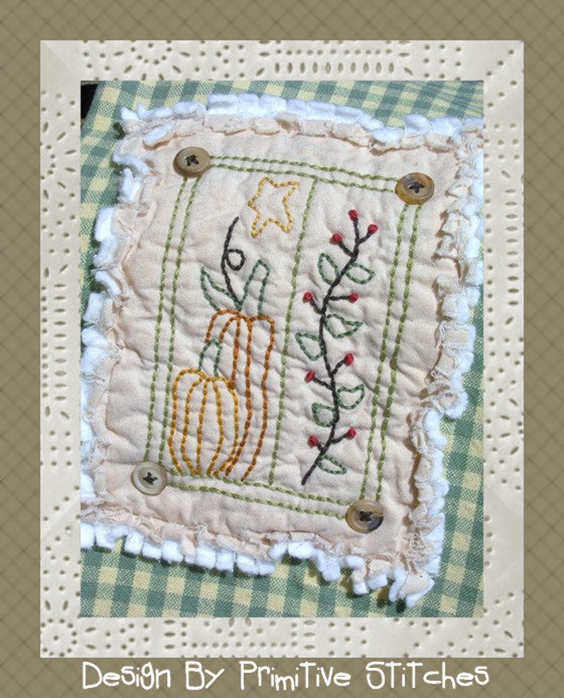 Prim Fall Hand Towel Collection-primitive Stitchery | Etsy