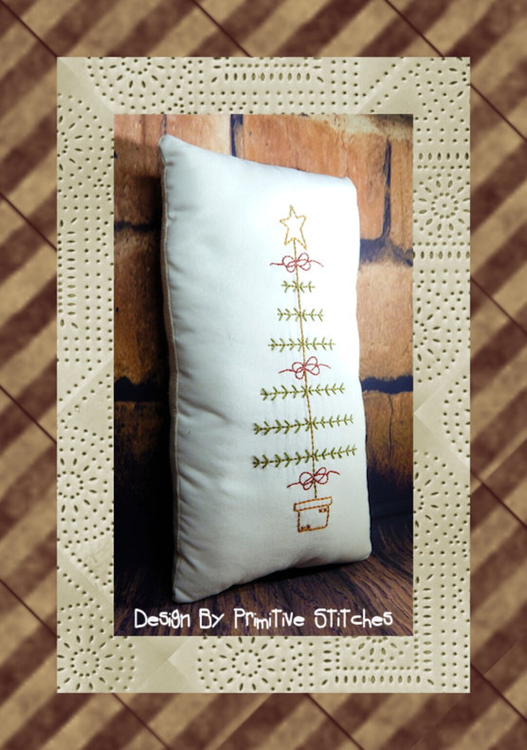The Button Tree-primitive Stitchery E-pattern-instand Download - Etsy
