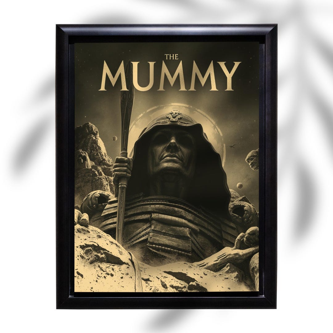 The Mummy Digital Art Print | Gothic Egyptian Pharaoh Poster | Classic ...