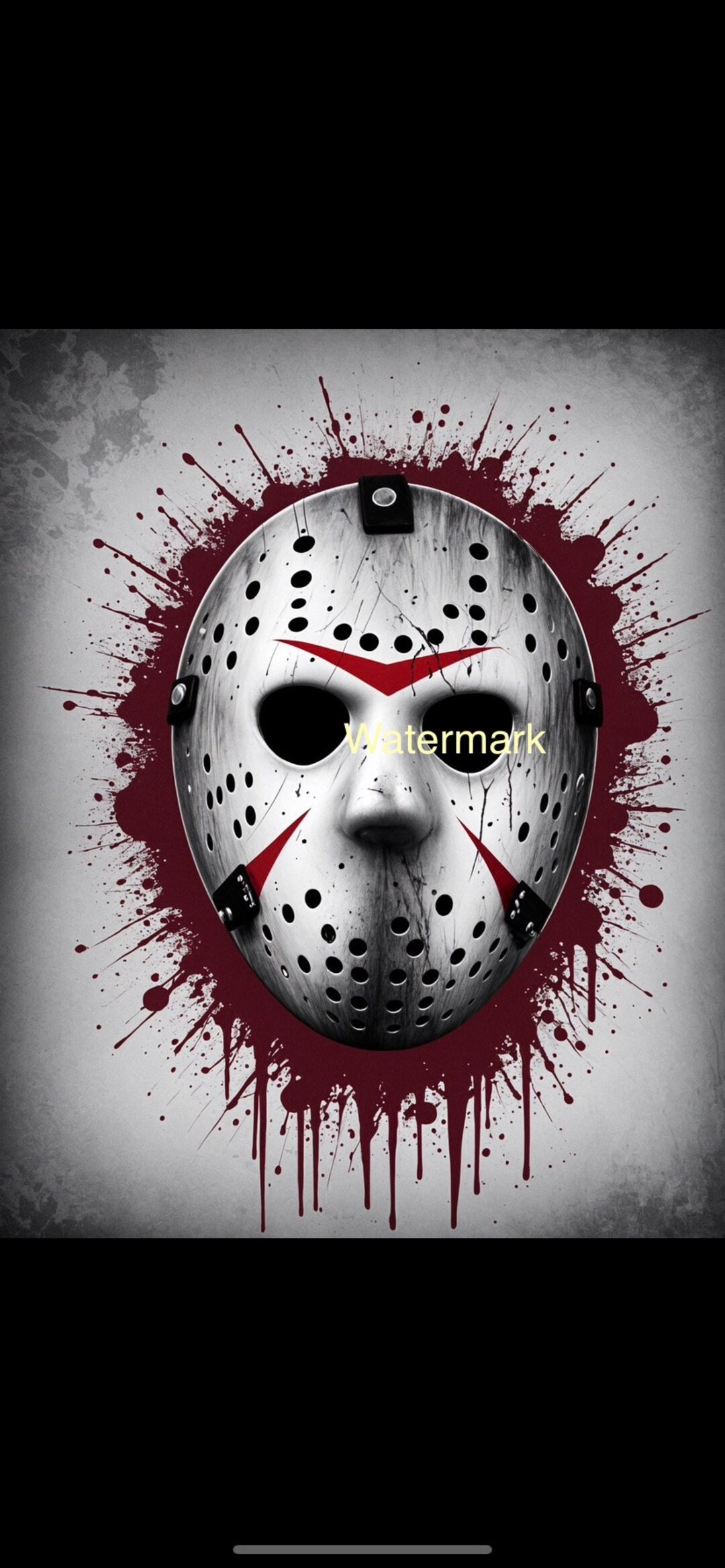 Digital, Jason, Friday the 13th, Blood, Black, White, Bloody - Etsy