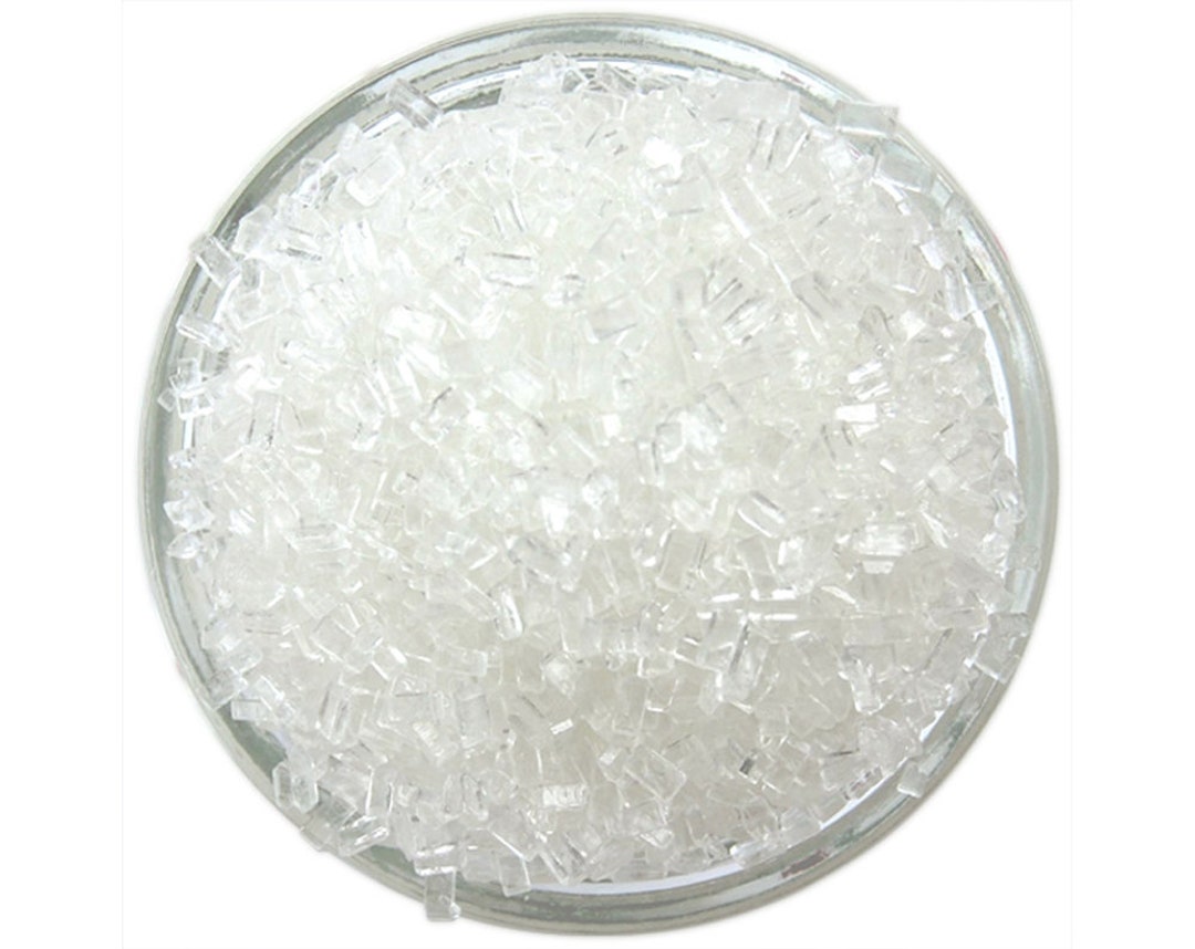 White Chunky Sugar - Bright White Sugar Crystals Sprinkles for ...
