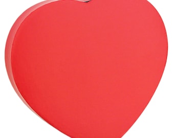 Vintage Fancy Red Heart Candy Box Valentine Gift Box With Pleated Satin ...