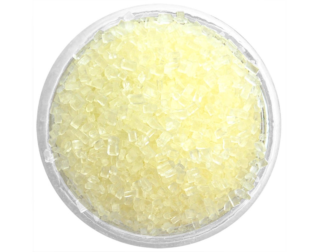 Pastel Yellow Chunky Sugar - Light Yellow Sugar Crystals Sprinkles for ...