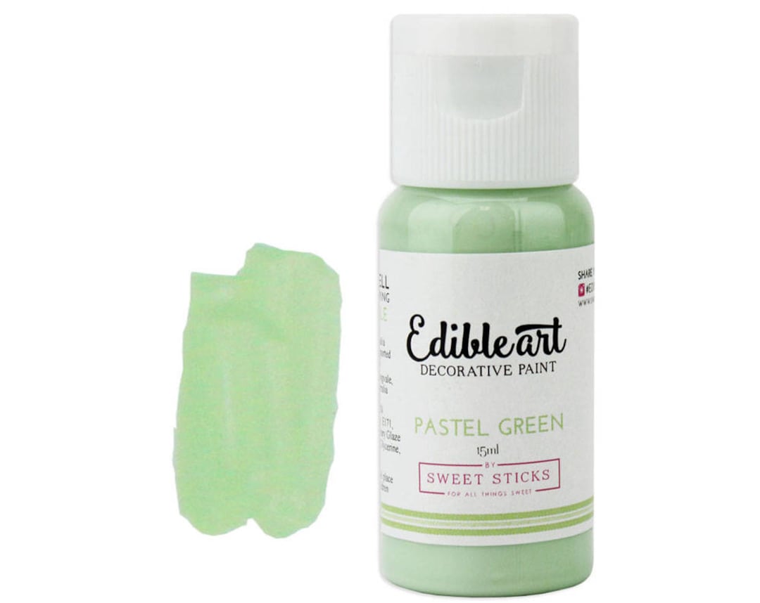 Pastel Green Edible Paint - Edible Art Paint, Edible Paint, Edible Food ...