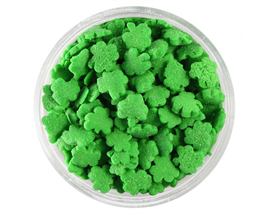 Green Shamrock Sprinkles - Little Green Shamrocks to Sprinkle on Your ...