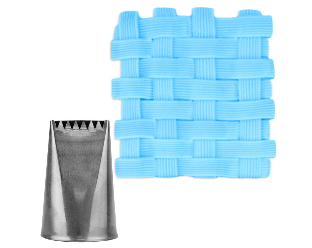 Basket Weave #897 Cupcake Decorating Tip - Basket Weave Tip for Piping ...