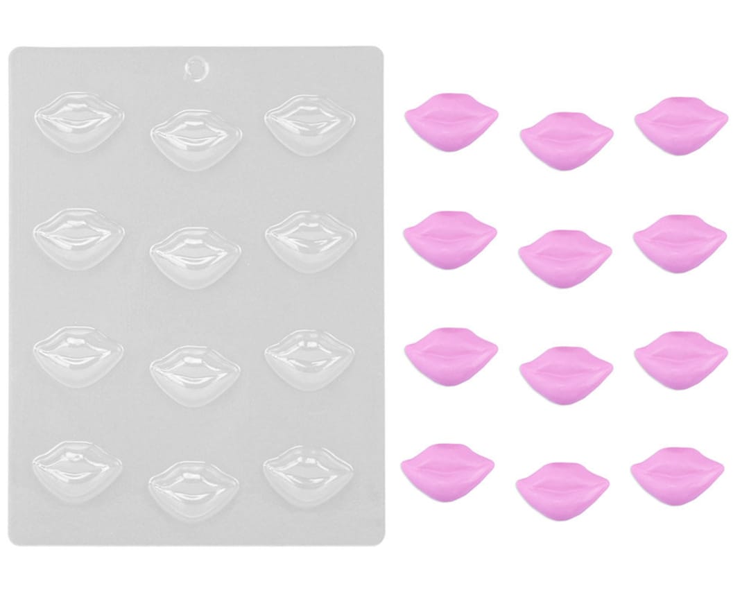 Small Smiling Lips Chocolate Mold - A Fun Small Smiling Lips Mold for ...