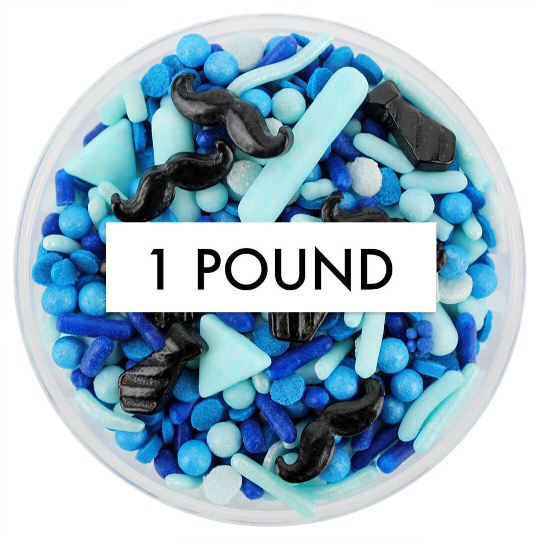 Light Blue & Royal Blue Father's Day Sprinkle Blend 1 LB Blue Blend of ...