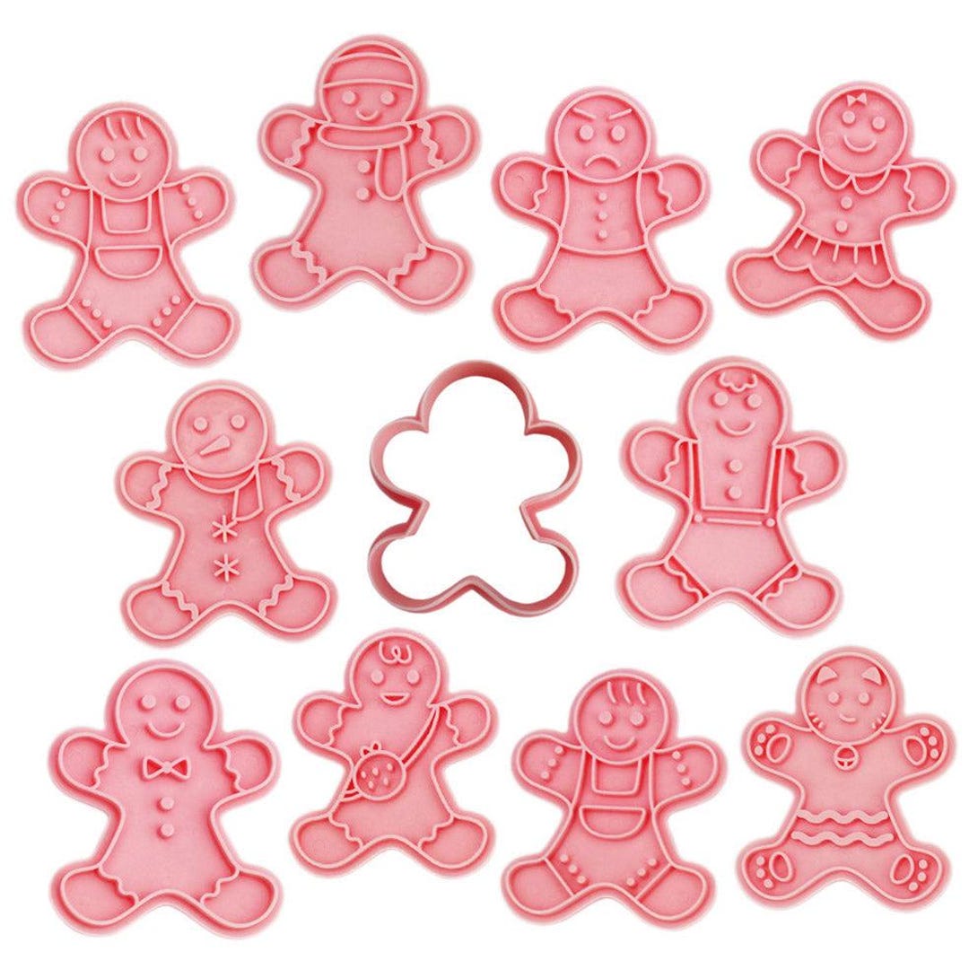 Gingerbread Boy Stamping Cookie Cutter Set - Etsy