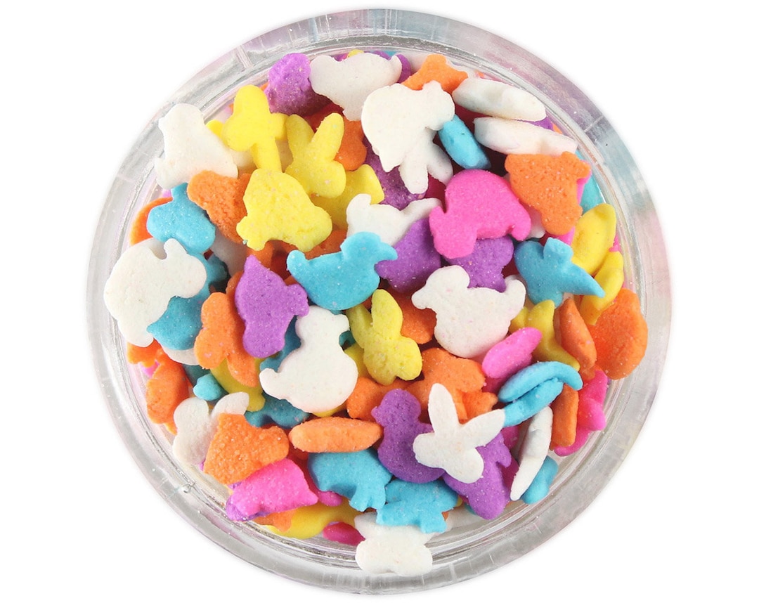 Mixed Easter Assortment Sprinkles - Bright Bunnies, Chicks, and Ducks ...