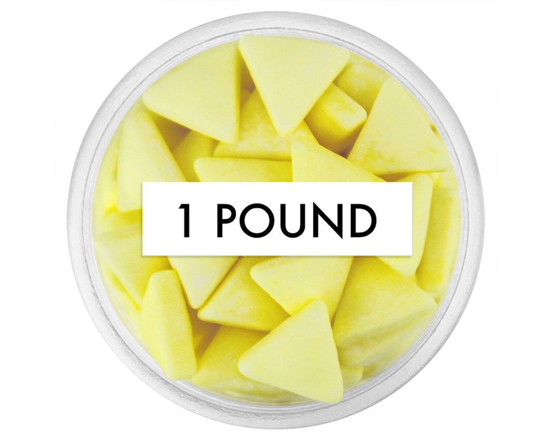 Light Yellow Matte Triangle Candy Sprinkles 1 LB - Pastel Yellow ...