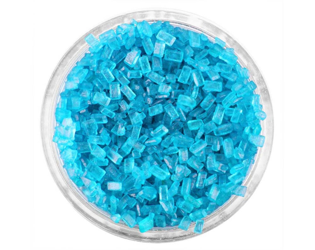 Blue Chunky Sugar - Sky Blue Sugar Crystals Sprinkles for Decorating ...