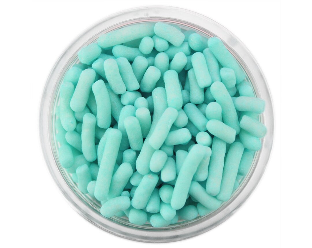 Light Turquoise Jimmies - Pretty Pastel Aqua Sprinkles for Decorating ...