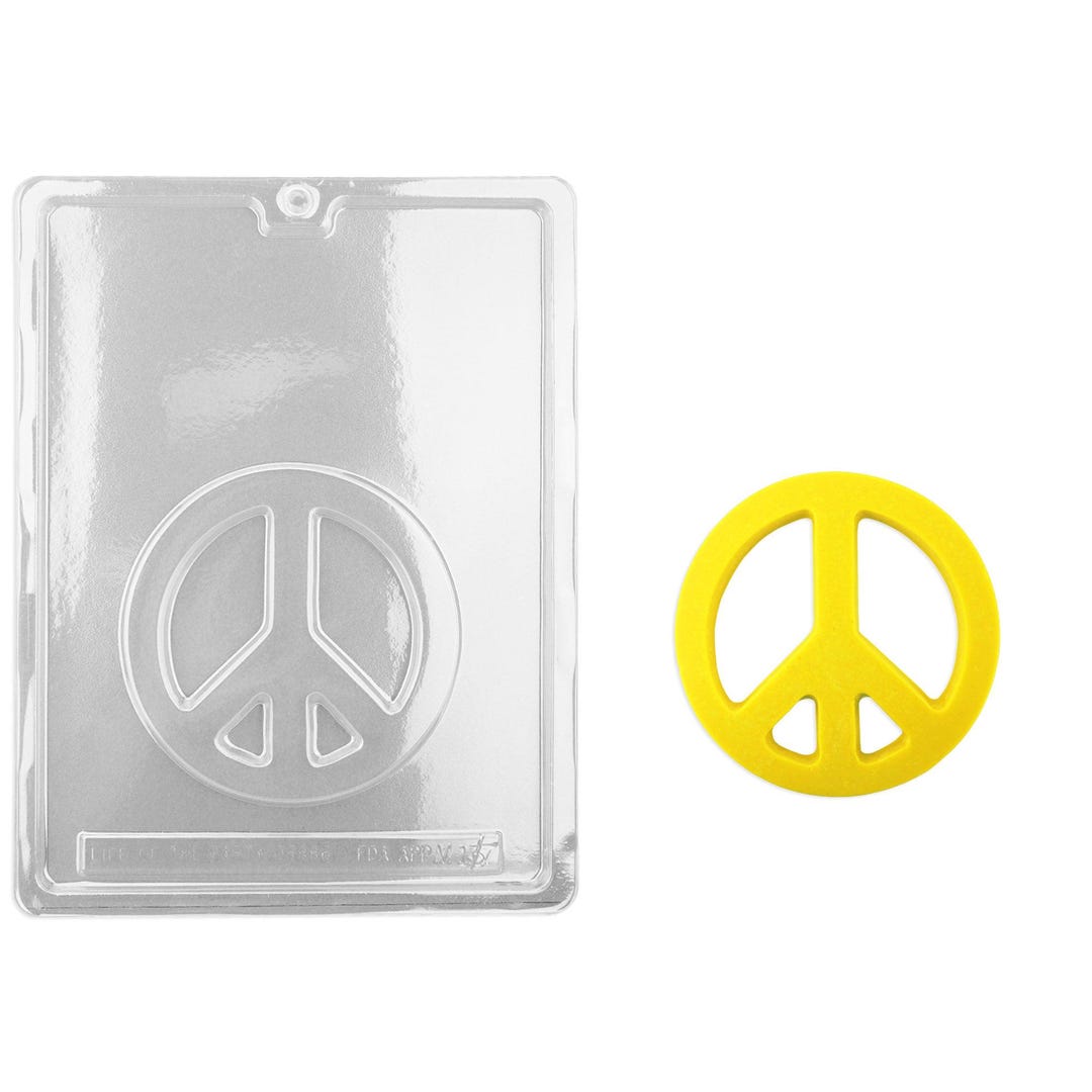 Large Peace Sign Chocolate Mold - Etsy