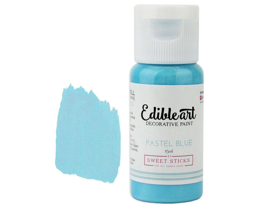 Pastel Blue Edible Paint Edible Art Paint, Edible Paint, Edible Food ...