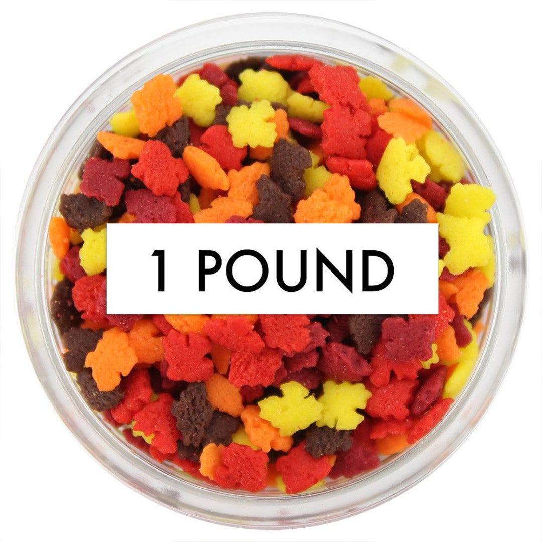 Mini Autumn Leaf Sprinkles 1 LB - Etsy