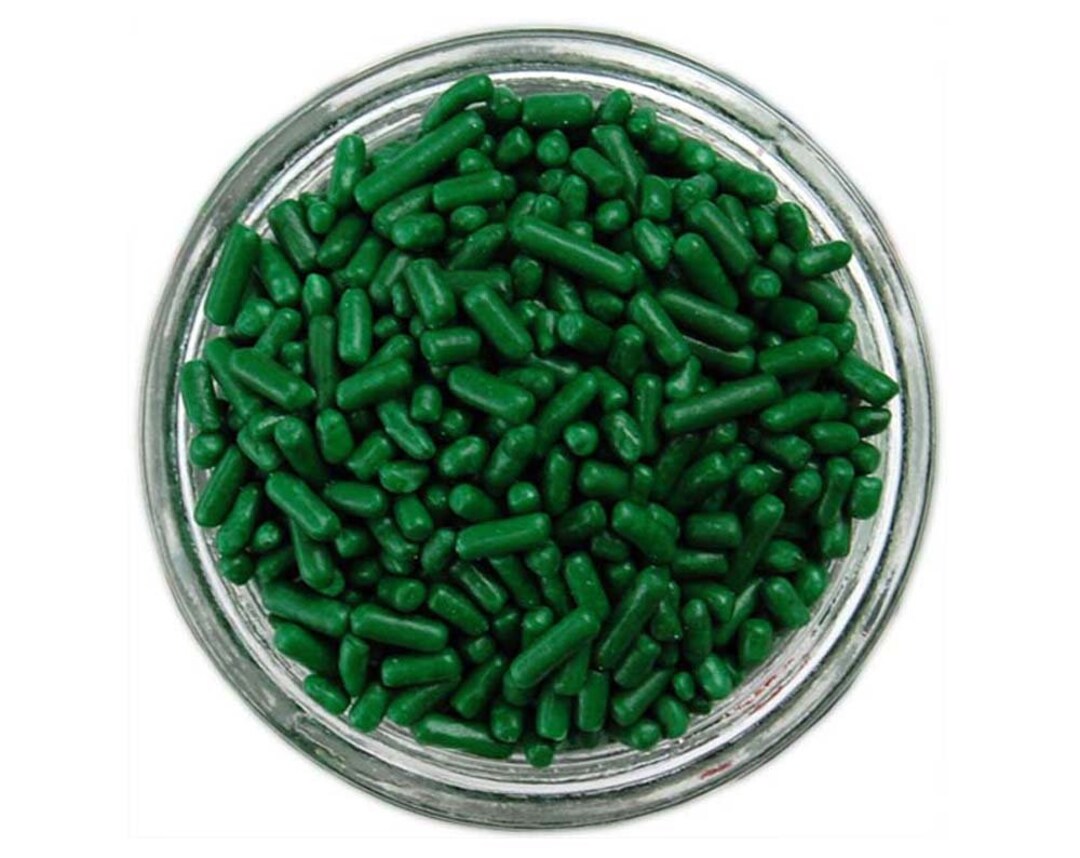 Forest Green Jimmies - Dark Green Sprinkles for Decorating Cupcakes ...