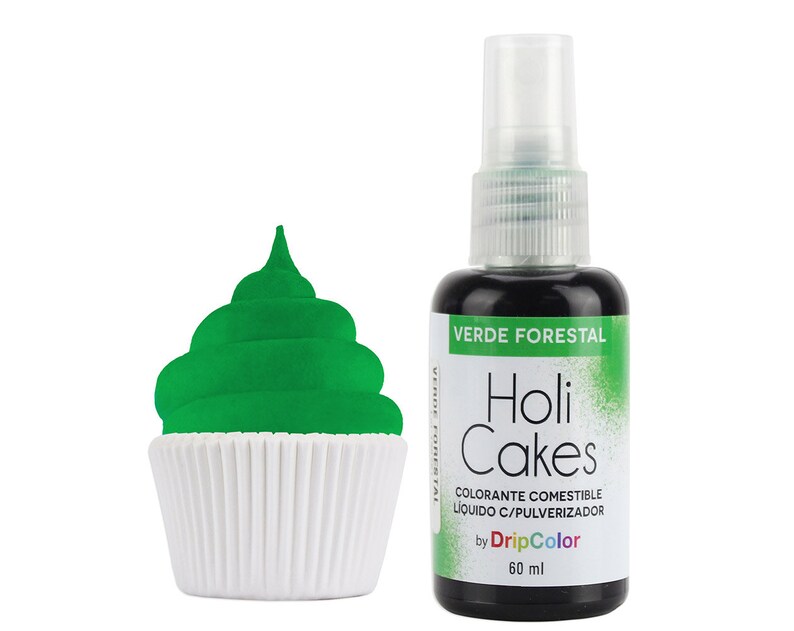 Forest Green Pump Spray Food Coloring Achieve an Airbrushed - Etsy