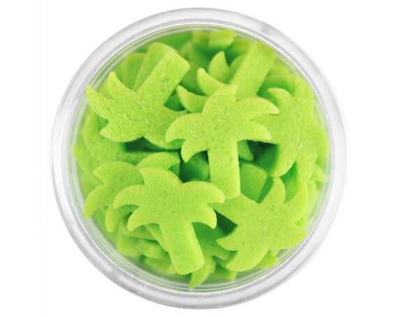 Green Palm Tree Sprinkles Bright Green Palm Tree Sprinkles | Etsy