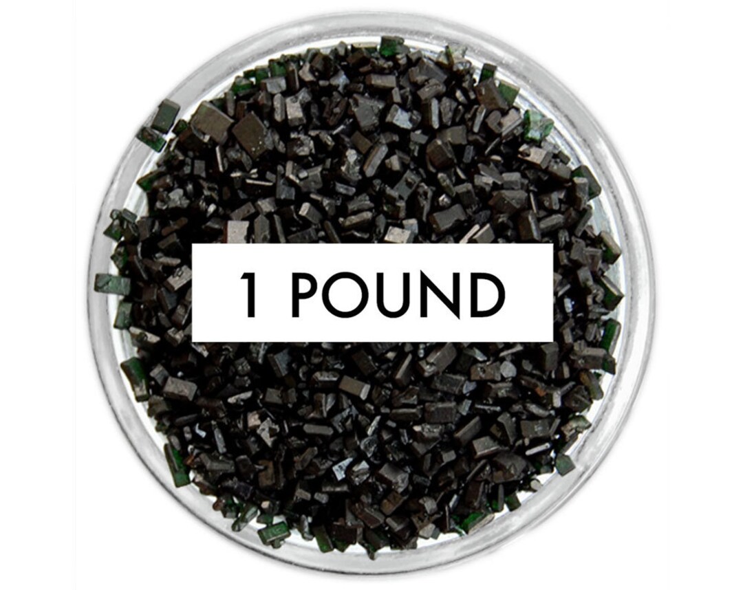 Black Chunky Sugar 1 LB - Vibrant Black Sugar Crystals Sprinkles for ...