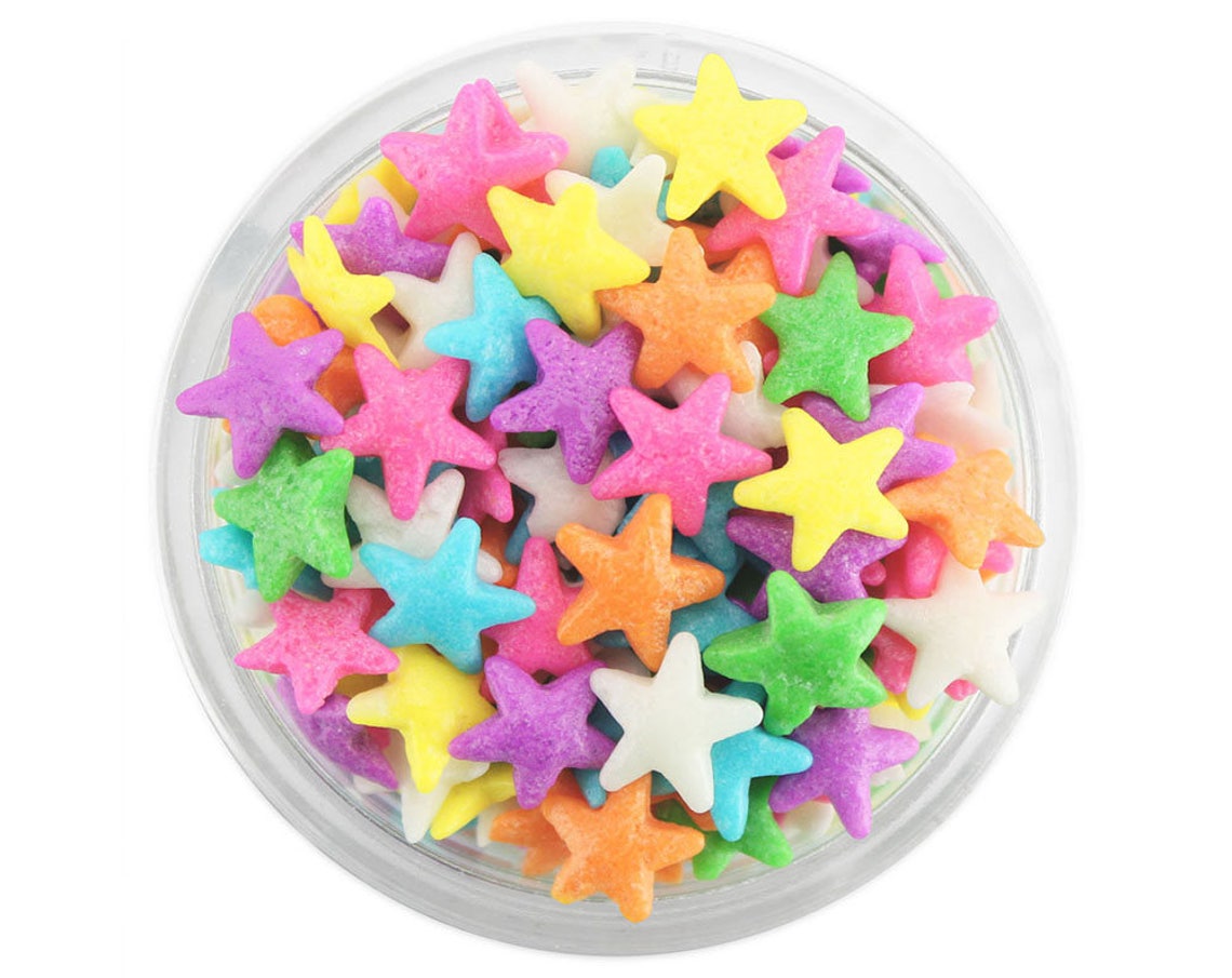 Pastel Star Sprinkles Pastel Rainbow Star Sprinkles for | Etsy