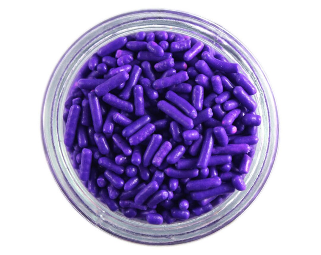 Purple Jimmies - Bright Purple Sprinkles for Decorating Cupcakes, Cakes ...