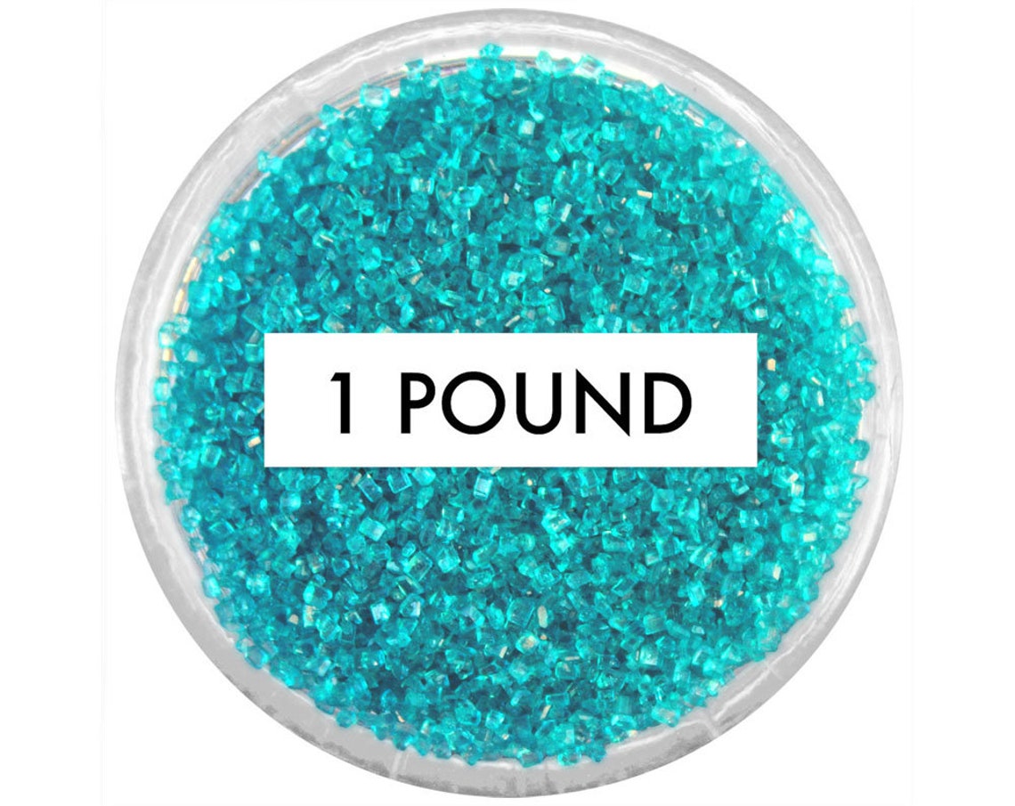 Teal Sanding Sugar 1 LB Teal Turquoise Fine Sugar for - Etsy