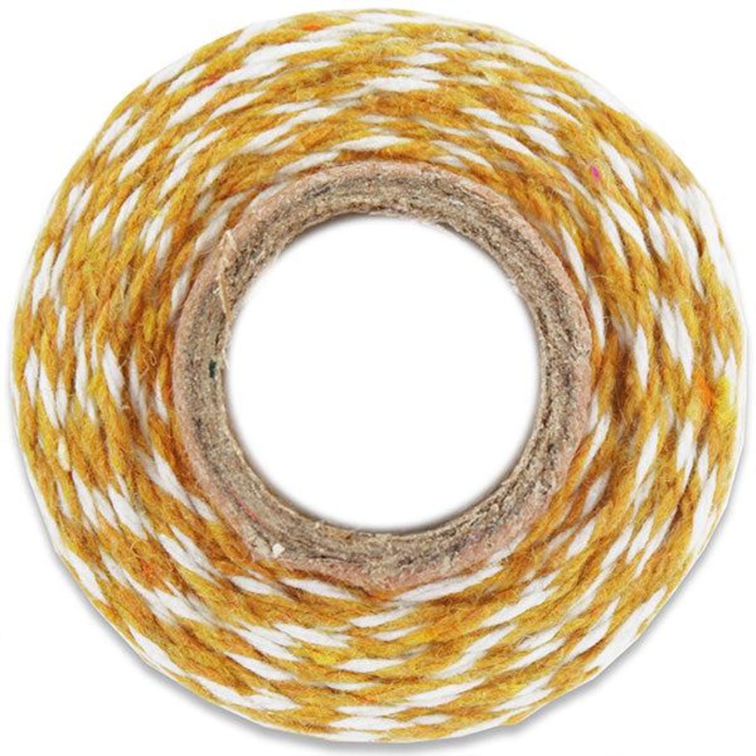 Mustard Yellow Striped Bakers Twine - Etsy