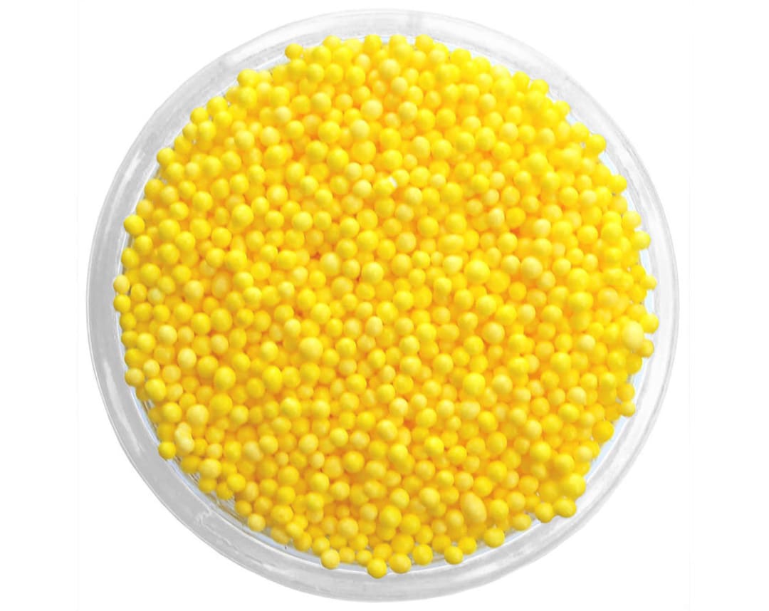 Yellow Non-pareils - Vibrant Tiny Yellow Sprinkles for Decorating ...